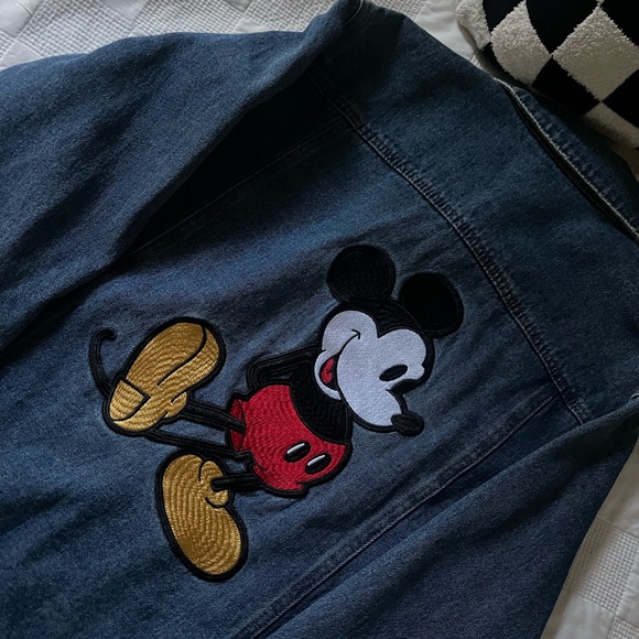 Disney | Jackets & Coats | Disney Denim Jacket With Mickey Mouse ...